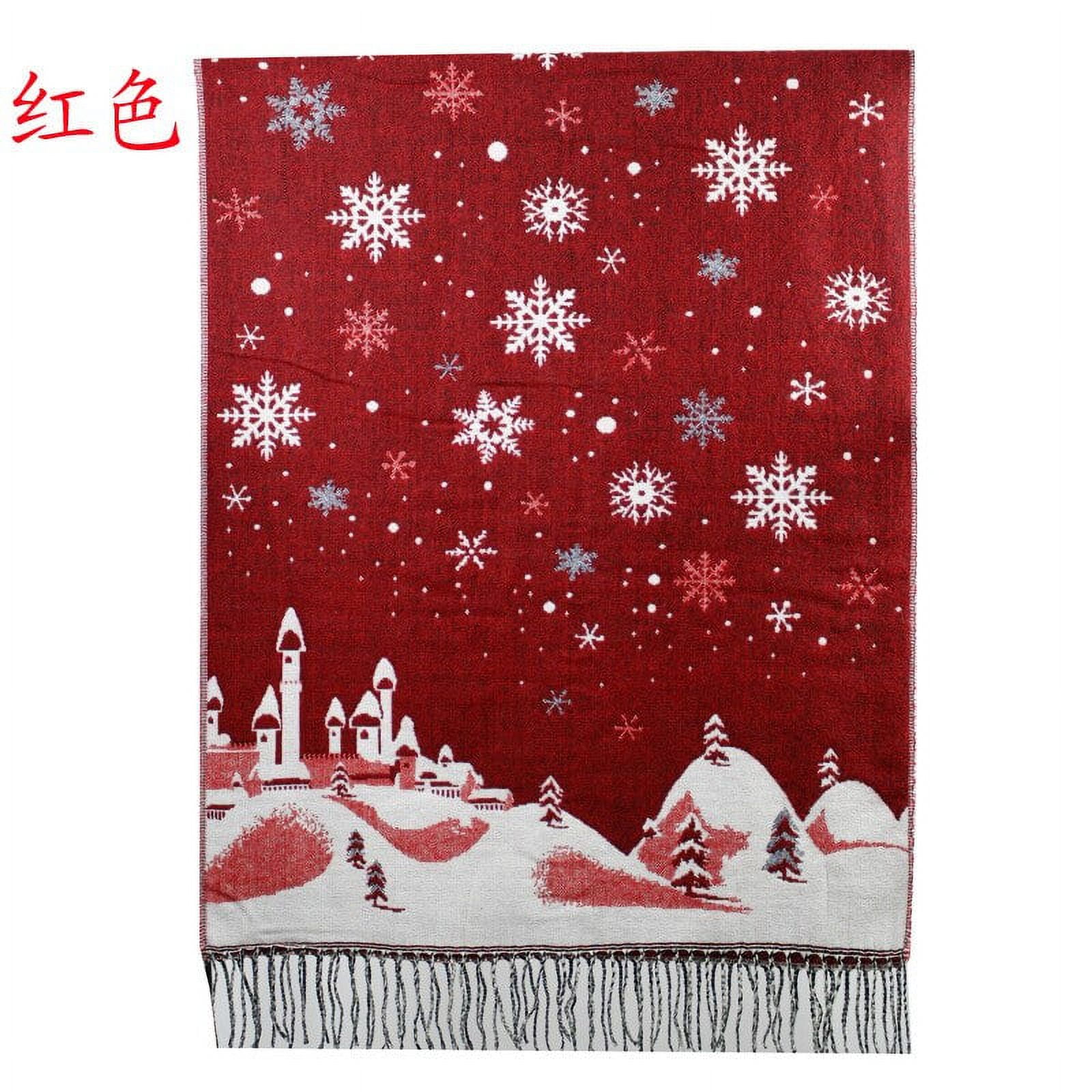 Winter Christmas Women Loose Thick Warm Poncho Capes Big Pendulum ...
