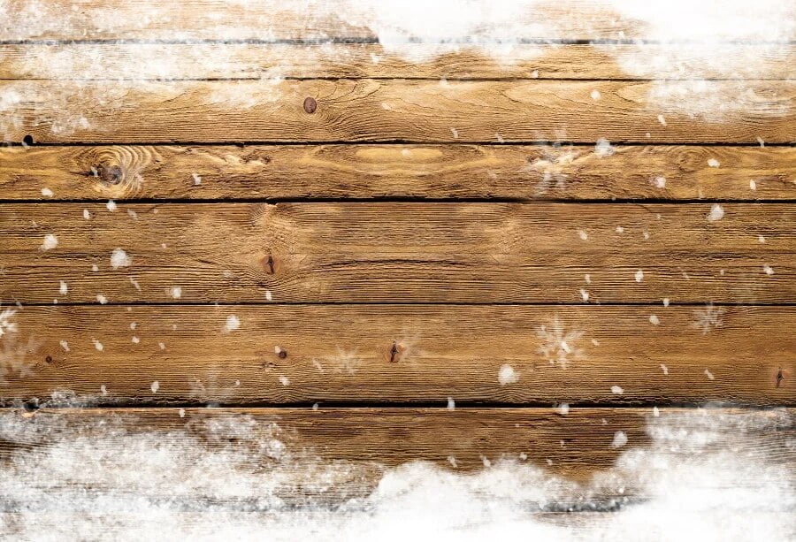 Winter Christmas Wood Board Snow Birthday Portrait Photography Backdrop ...