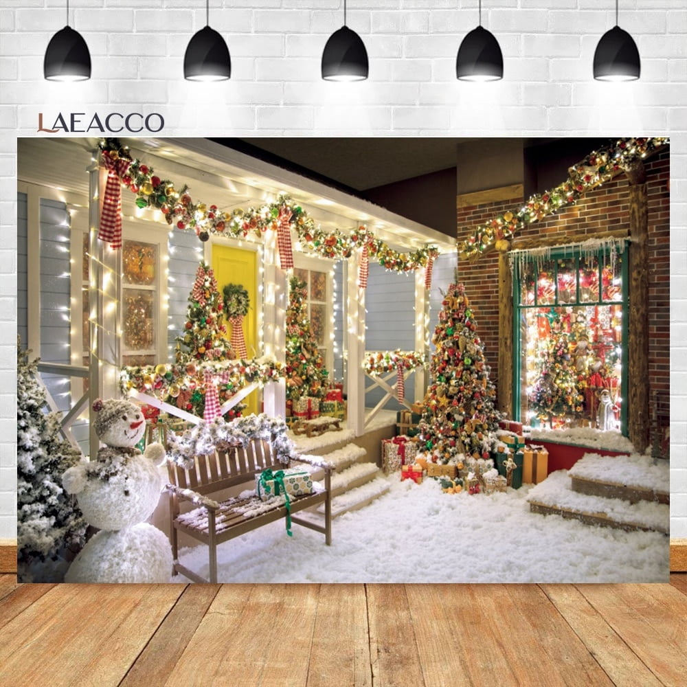 Winter City Street Lights Scenery Christmas Birthday Portrait Photo ...