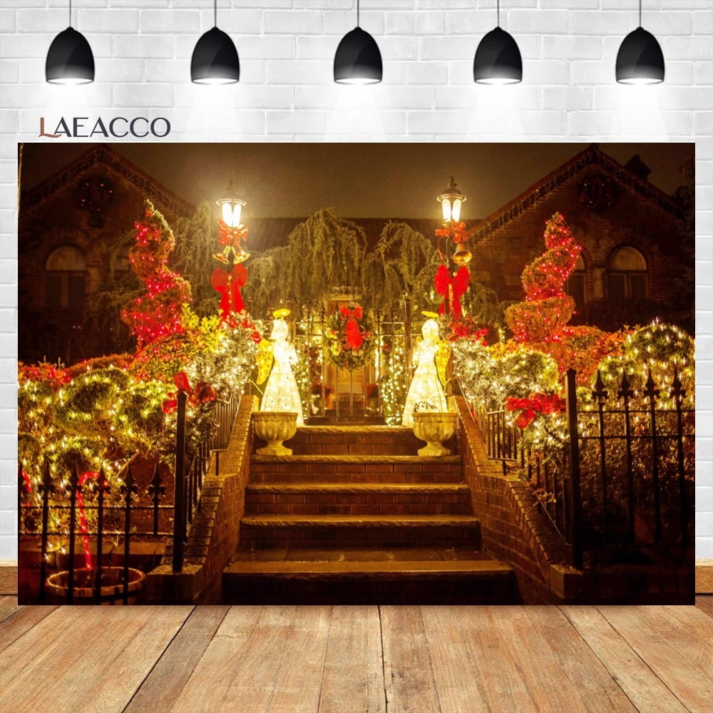 Winter City Street Lights Scenery Christmas Birthday Portrait Photo ...