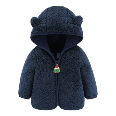 BLVB Baby Girl Clothes Winter Jacket Coats for Toddlers Fleece Jacket Casual Fuzzy Infant Trench ...