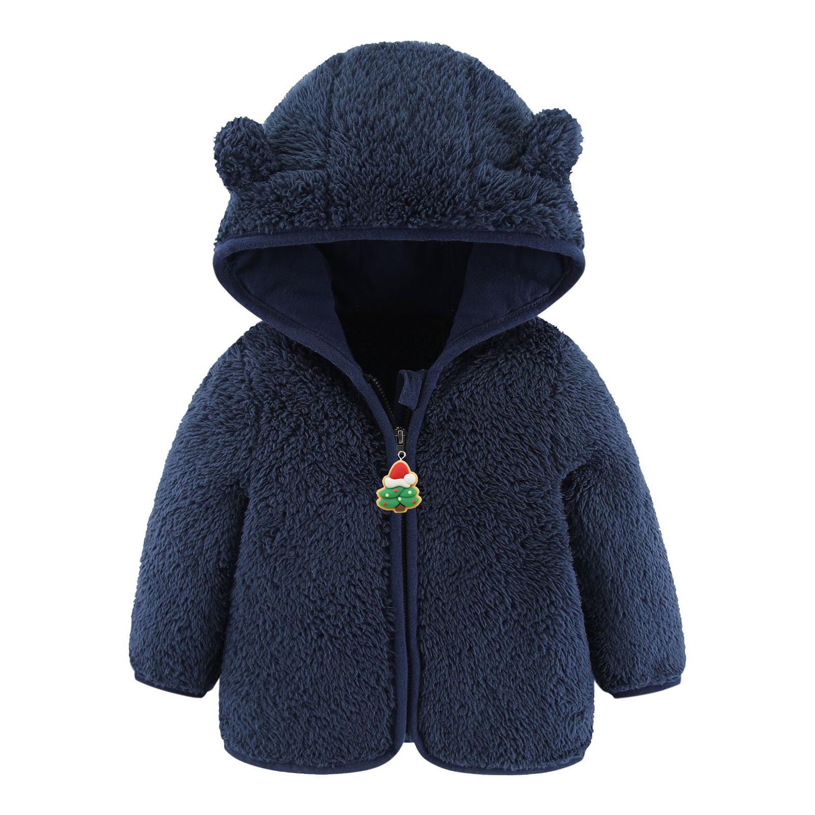 purcolt Newborn Infant Baby Girls Boys Winter Fleece Jackets Cute Bear Ears Hooded Flannel Coat ...
