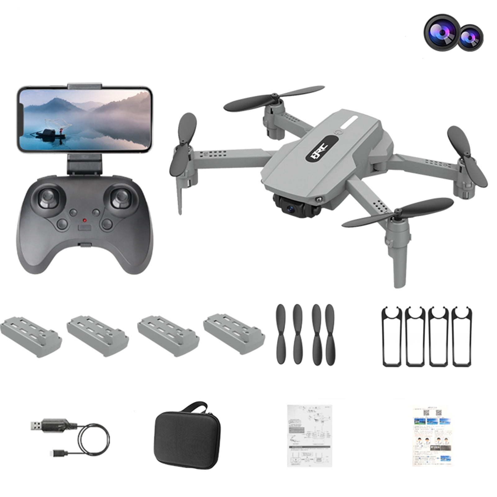 4k Drone, Camera for Adults 4K Drones High Resolution Aerial ...