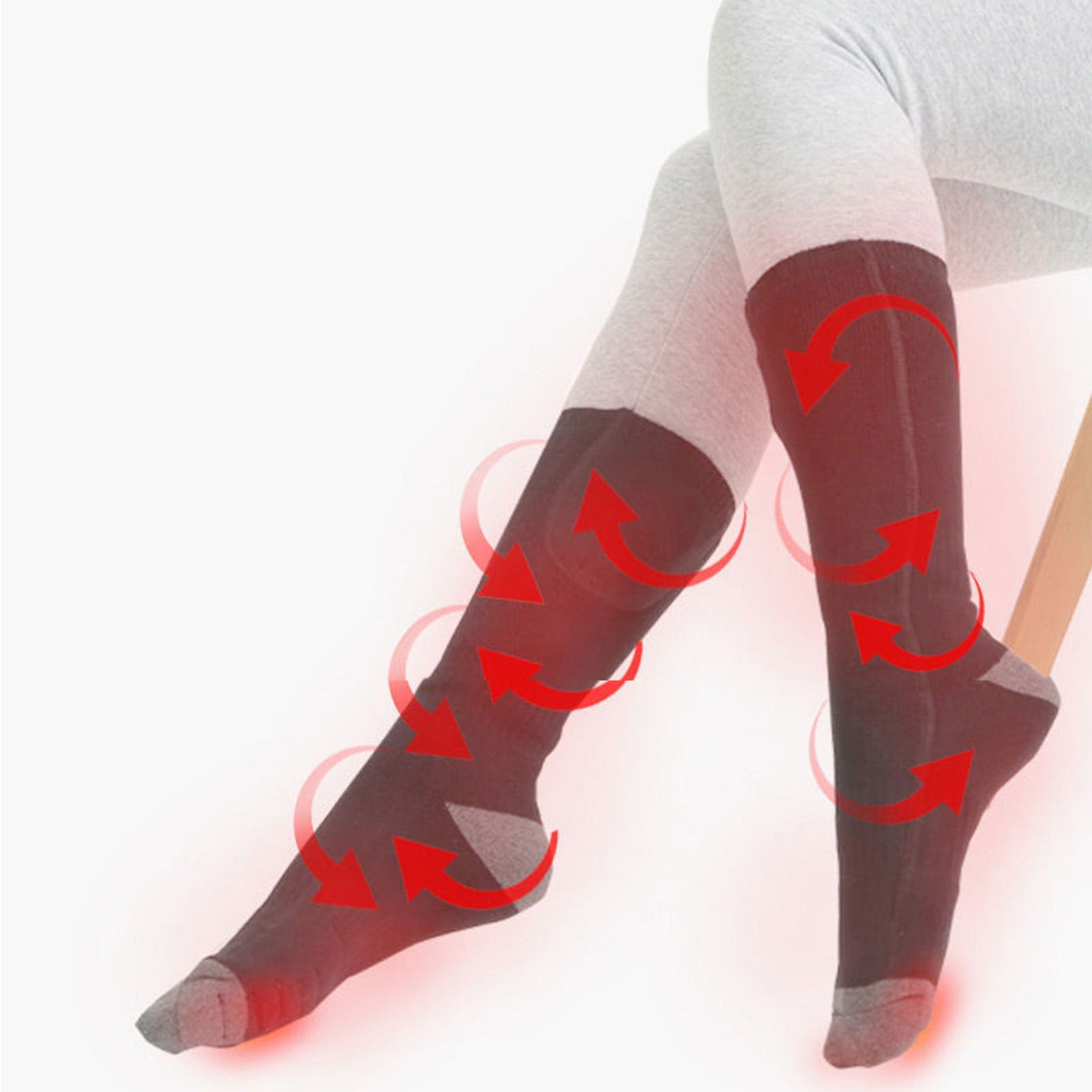 TMOYZQ Heated Socks, Electric Rechargeable for Men Women, USB Charging ...