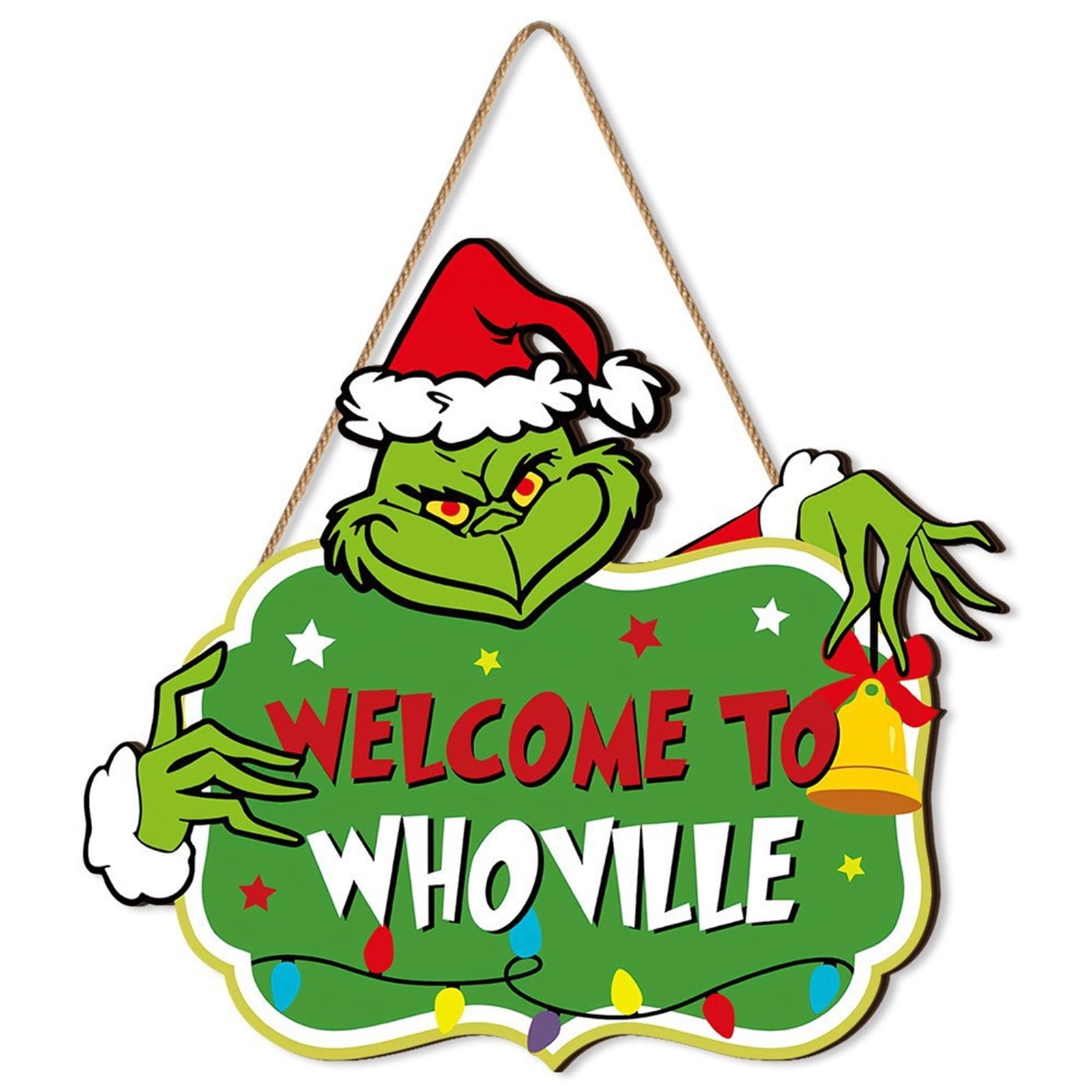 Winter Clearance The grinch Christmas Decorations Festive Holiday Door ...