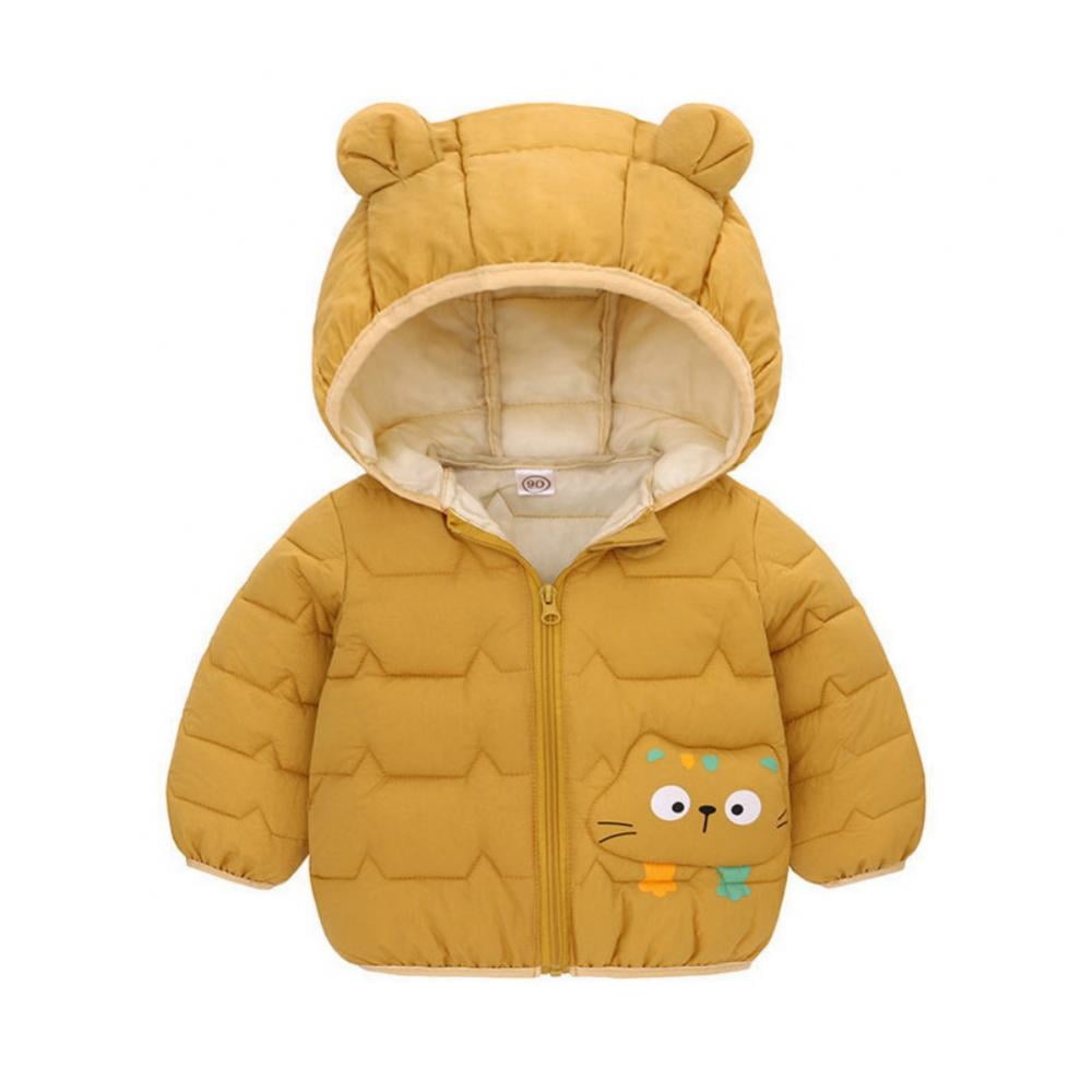 Winter Coats for Kids with Hoods (Padded) Light Puffer Jacket for Baby Boys Girls, Infants ...