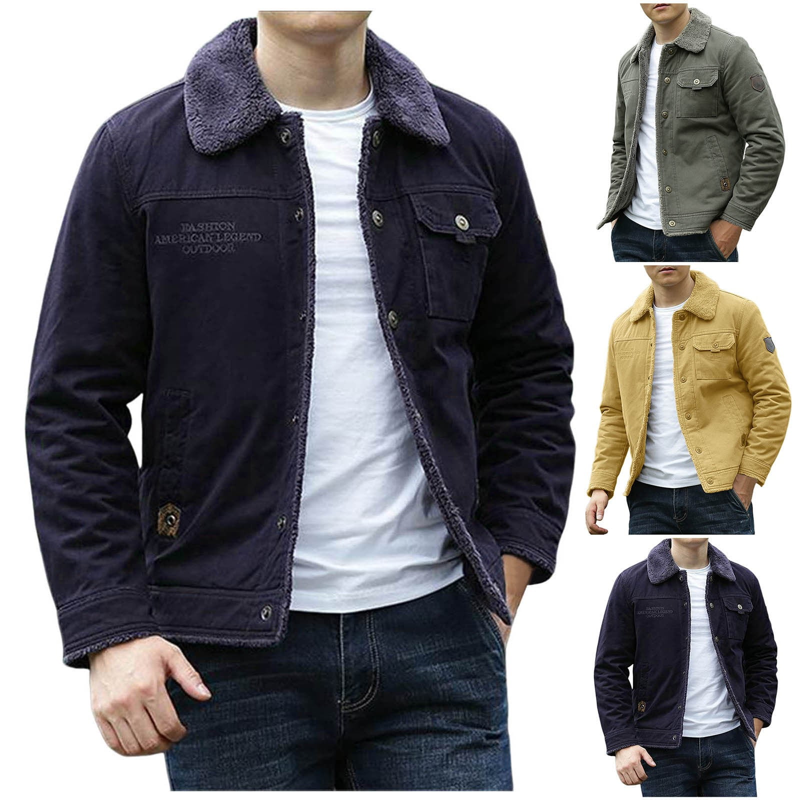 Winter Coats for Men Men's Fashion Warm Jackets Men's Puffer Jacket ...