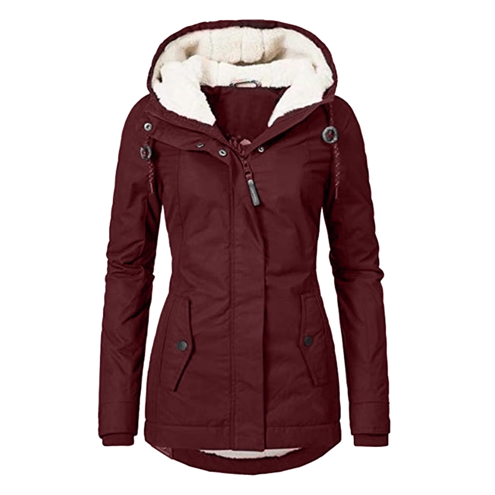 Winter Coats for Women,Women's Winter Warm Puffer Jackets Lined Thick ...