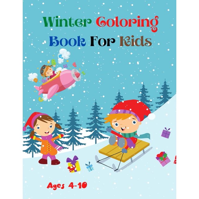 Winter Coloring Book For Kids : Find and Color, Color and Match ...