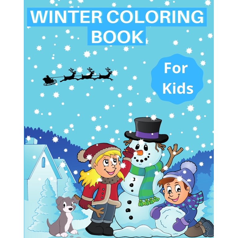 winter holiday coloring book