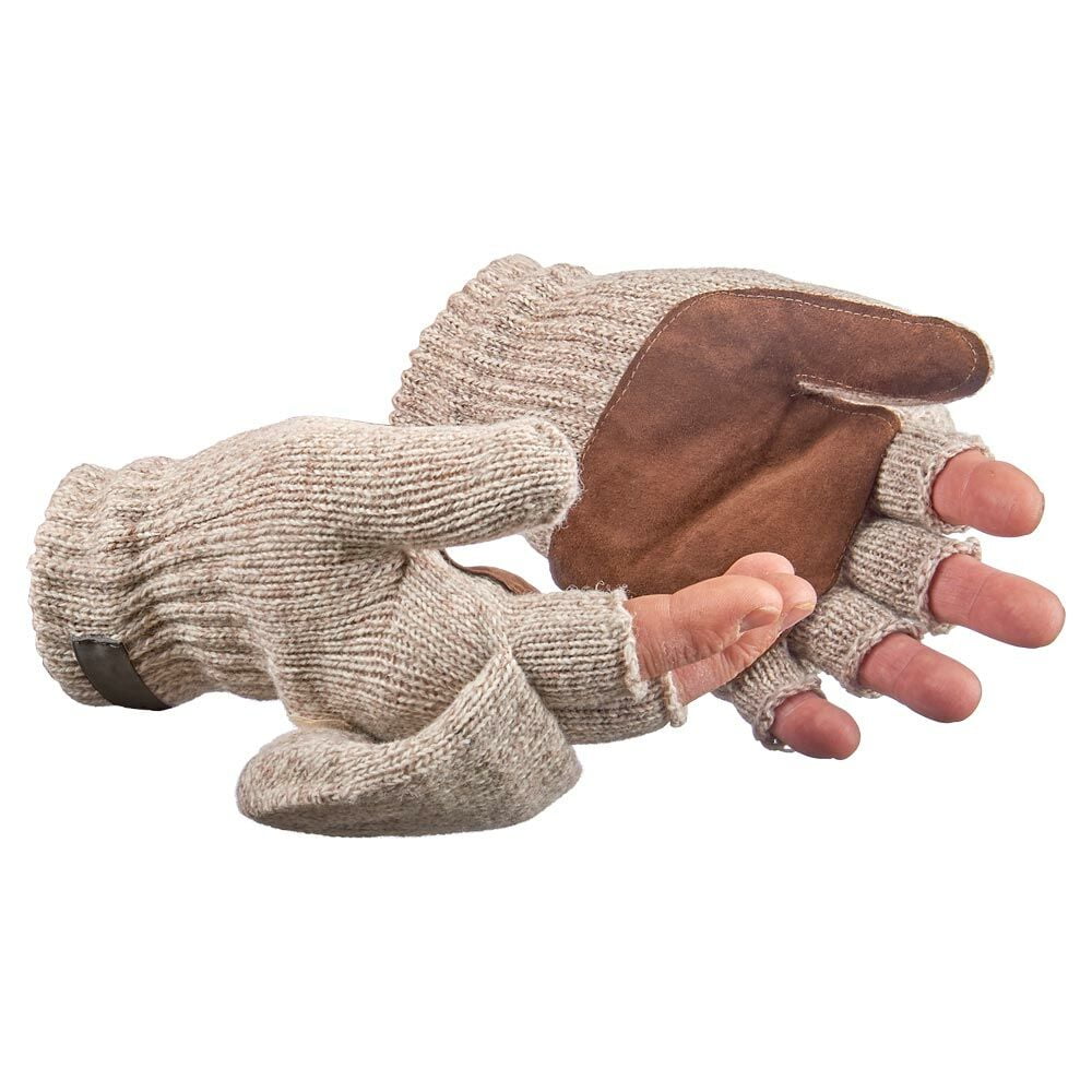 Winter Convertible Mittens Fingerless Gloves, Thinsulate, Medium ...