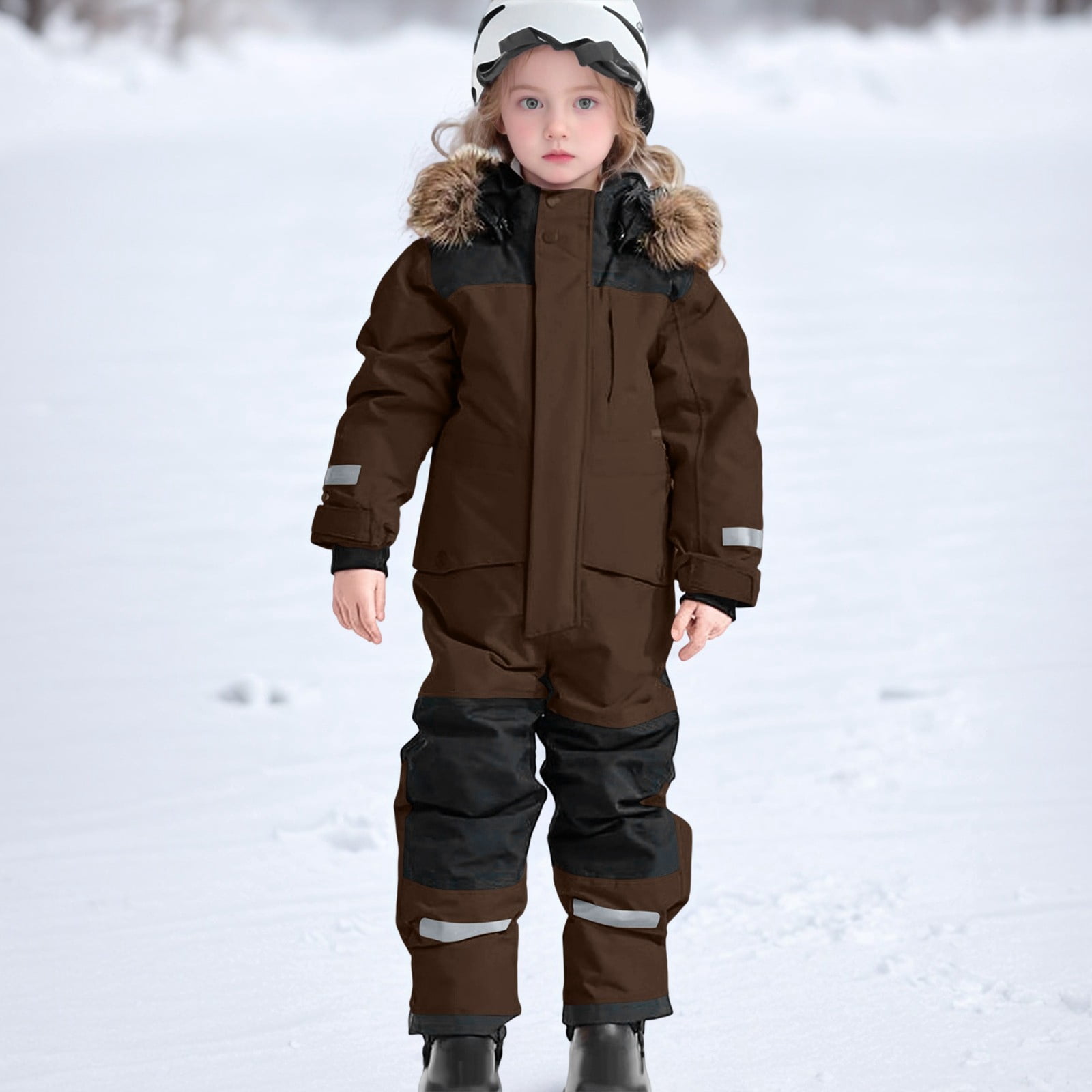 Winter Coveralls for Kids Snow Suit for Kids Winter One Piece Ski ...
