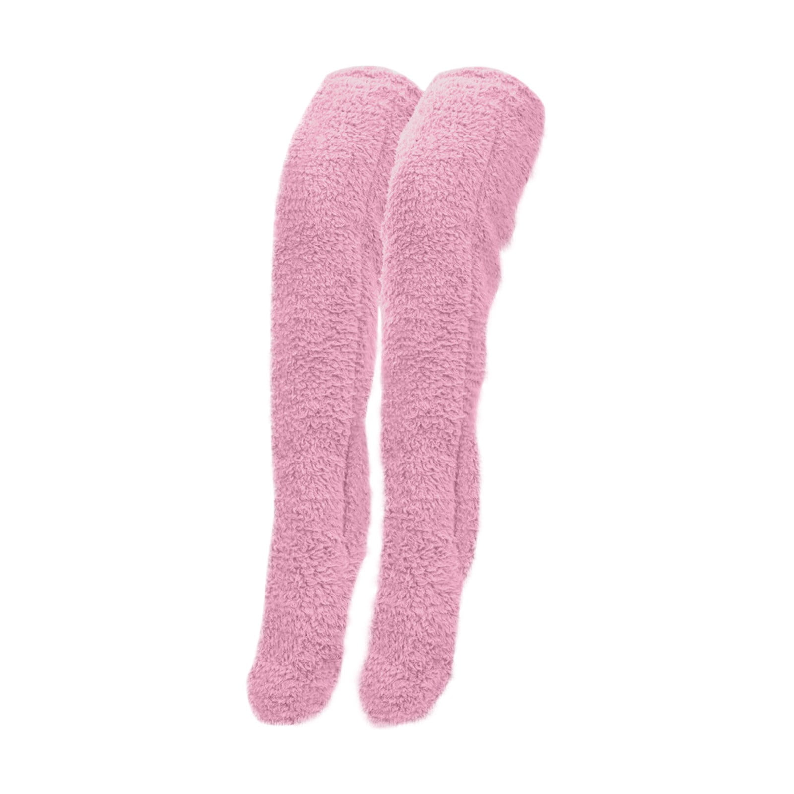 Winter Cozy Socks, Over Knee High Fuzzy Socks Plush Slipper Stockings ...