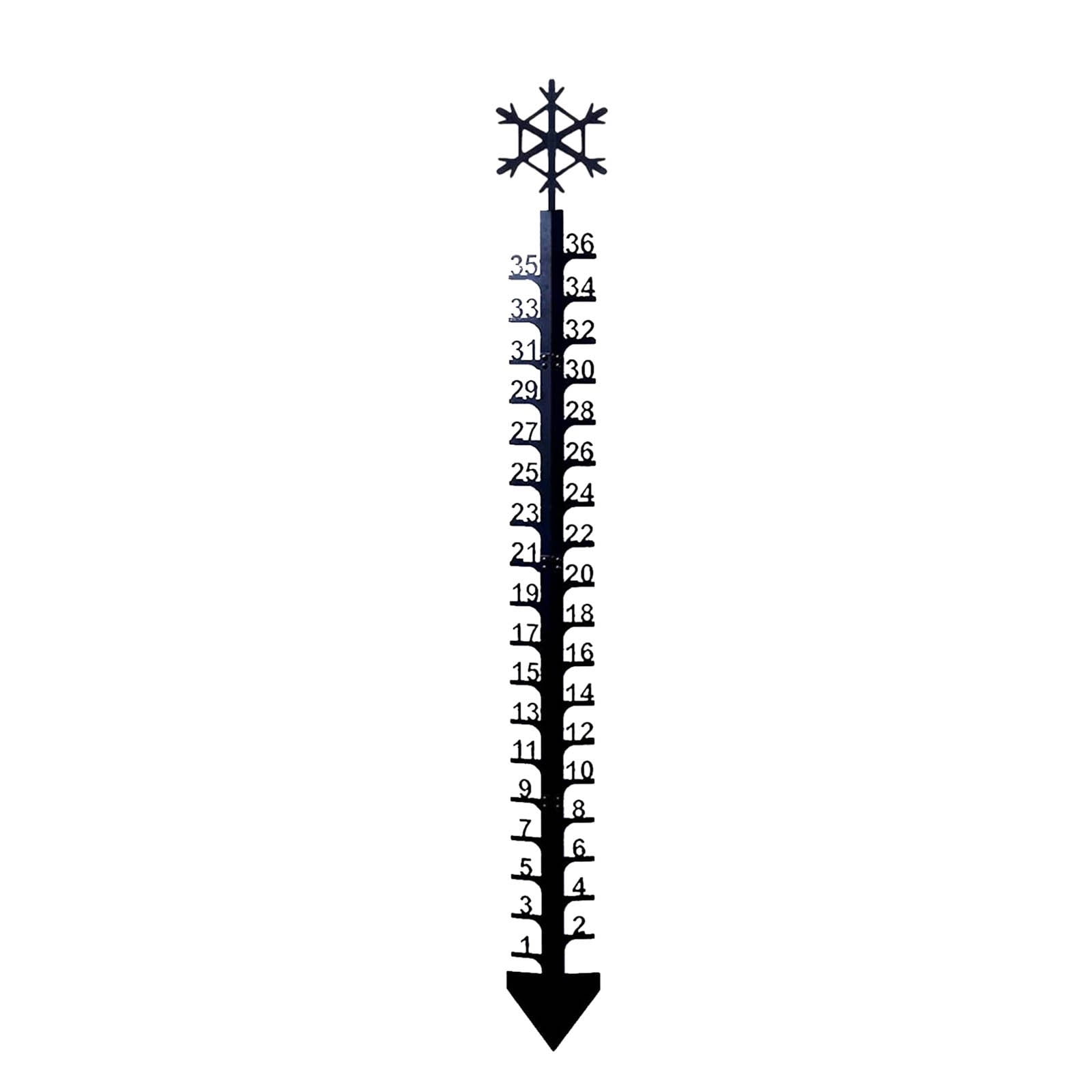Winter Deals! Uhuya 36 Inch Iron Snow Gauge Outdoor, Christmas Iron Art ...