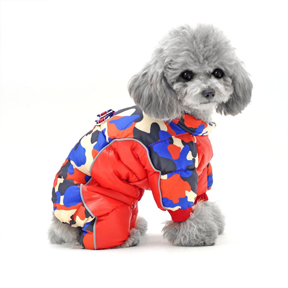 Winter Dog Clothes Pet Warm Jacket Thicker Cotton Coat Waterproof Small ...