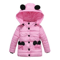 Lovebay 1-6T Toddler Children Boy Girl Padded Puffer Jacket Fleece Lined Hooded Winter Coat ...