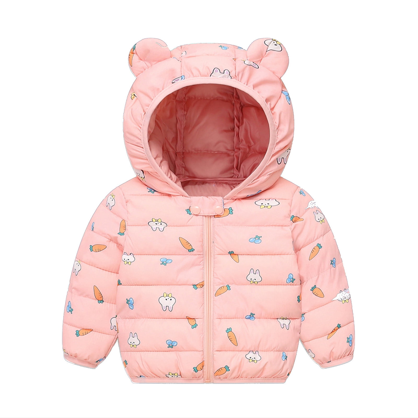 Winter Down Coats for Kids Baby Boys Girls Light Puffer Padded Jacket with Hoods Infant ...