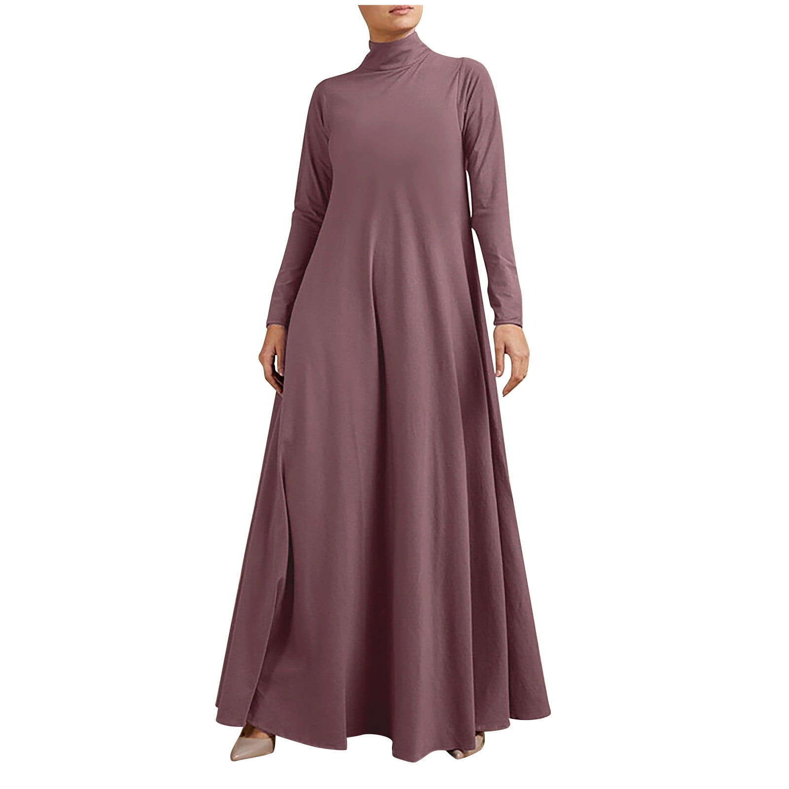 Winter Dresses for Women Long Sleeve Dresses Plus Size Turtleneck Loose ...