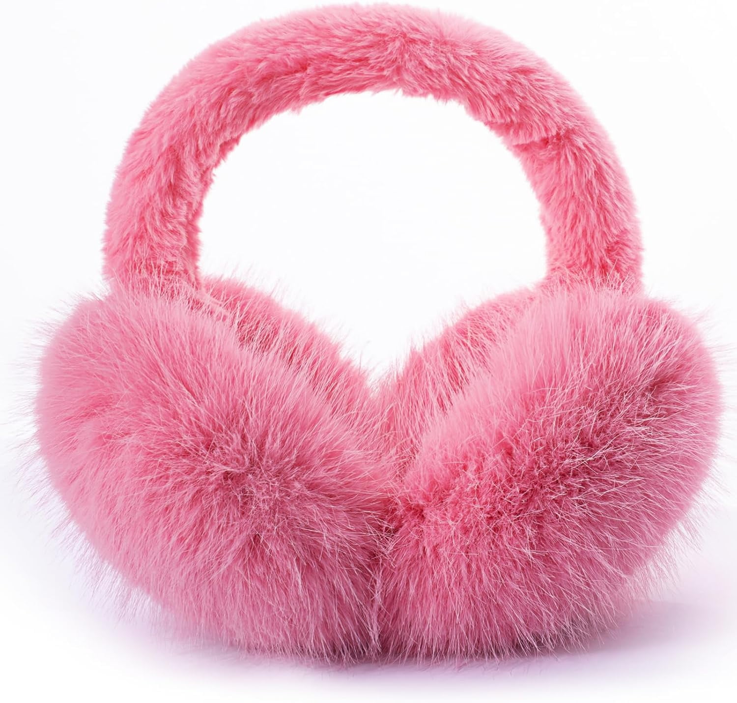Winter Ear Muffs for Women Men - Foldable Fuzzy Earmuffs Faux Fur Ear Warmer, Perfect Ear Covers ...