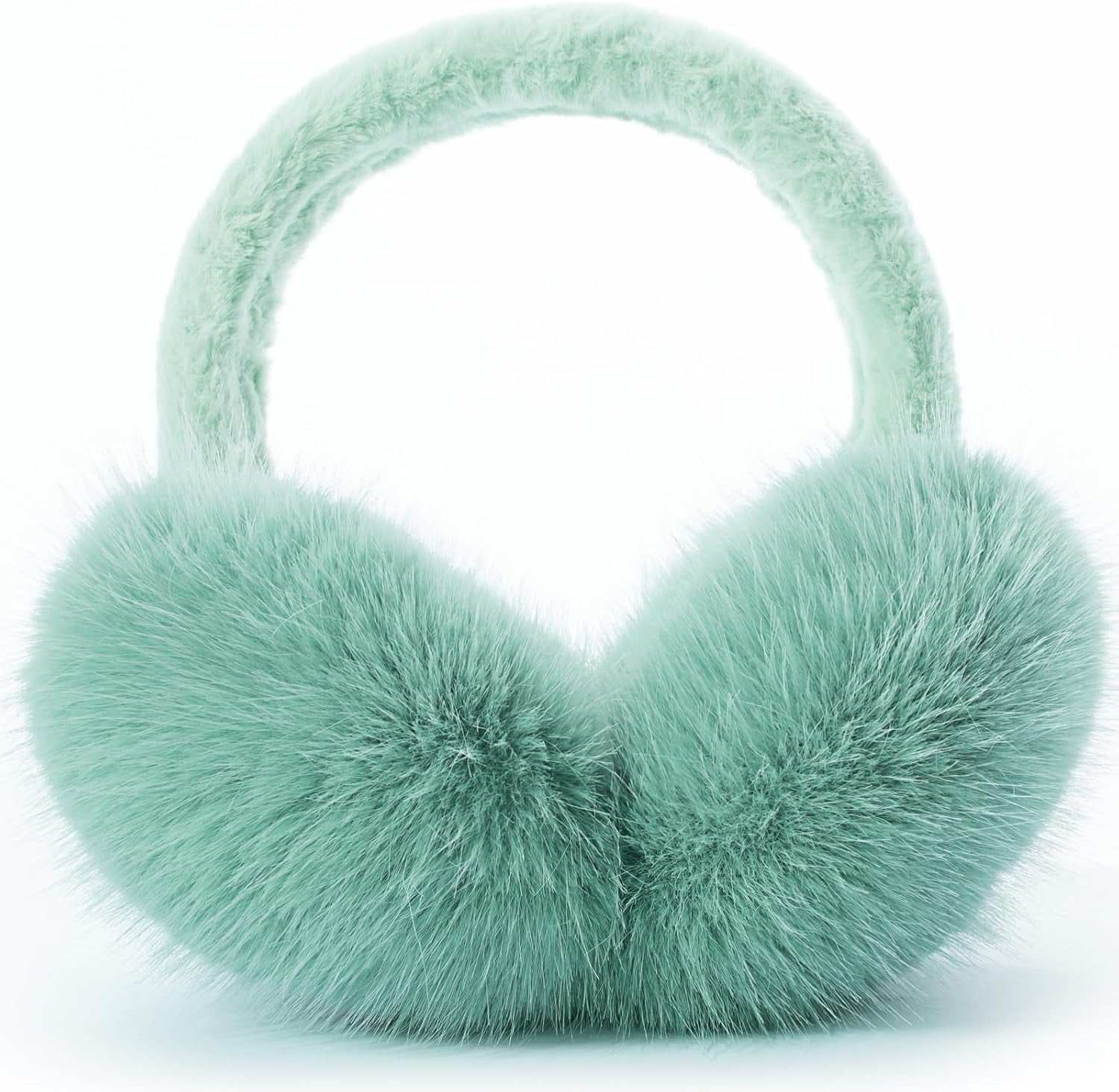 Winter Ear Muffs for Women Men - Foldable Fuzzy Earmuffs Faux Fur Ear ...
