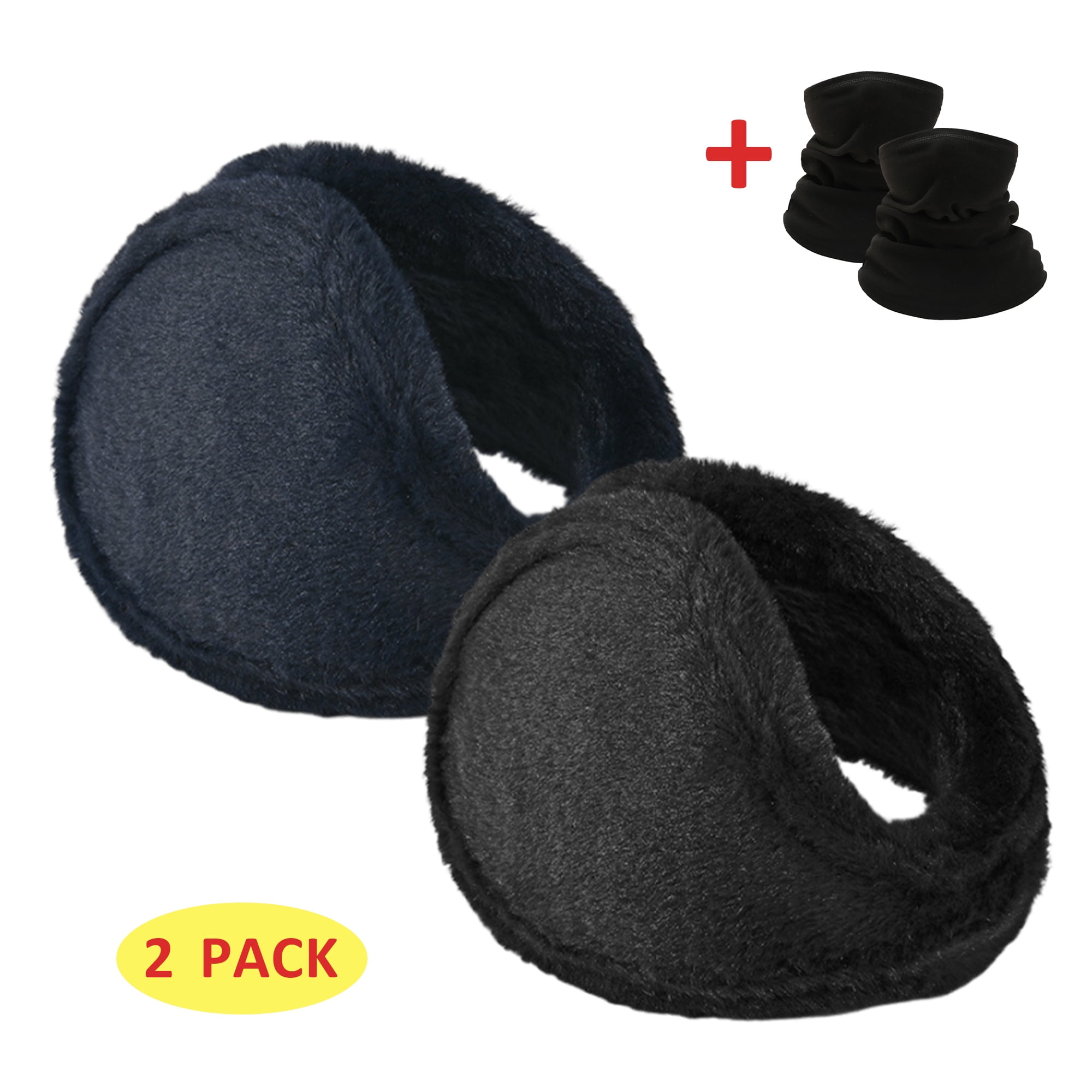 Winter Ear Warmer 2 Pack Ear Muff for Men Cold Weather Ear Protection ...