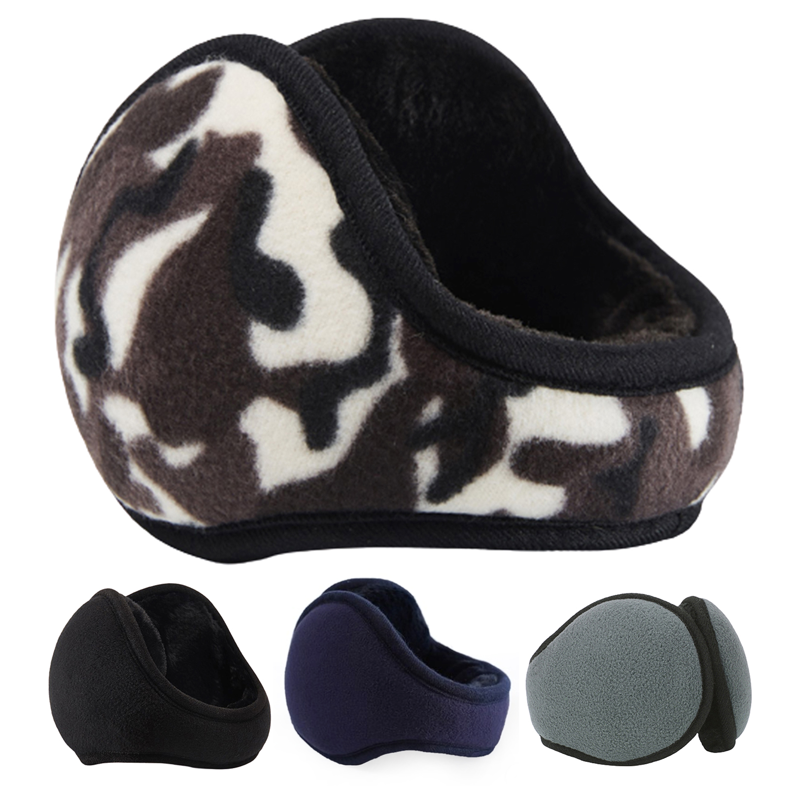 Winter Ear Warmers | Behind-the-Head Adjustable & Foldable Earmuffs ...