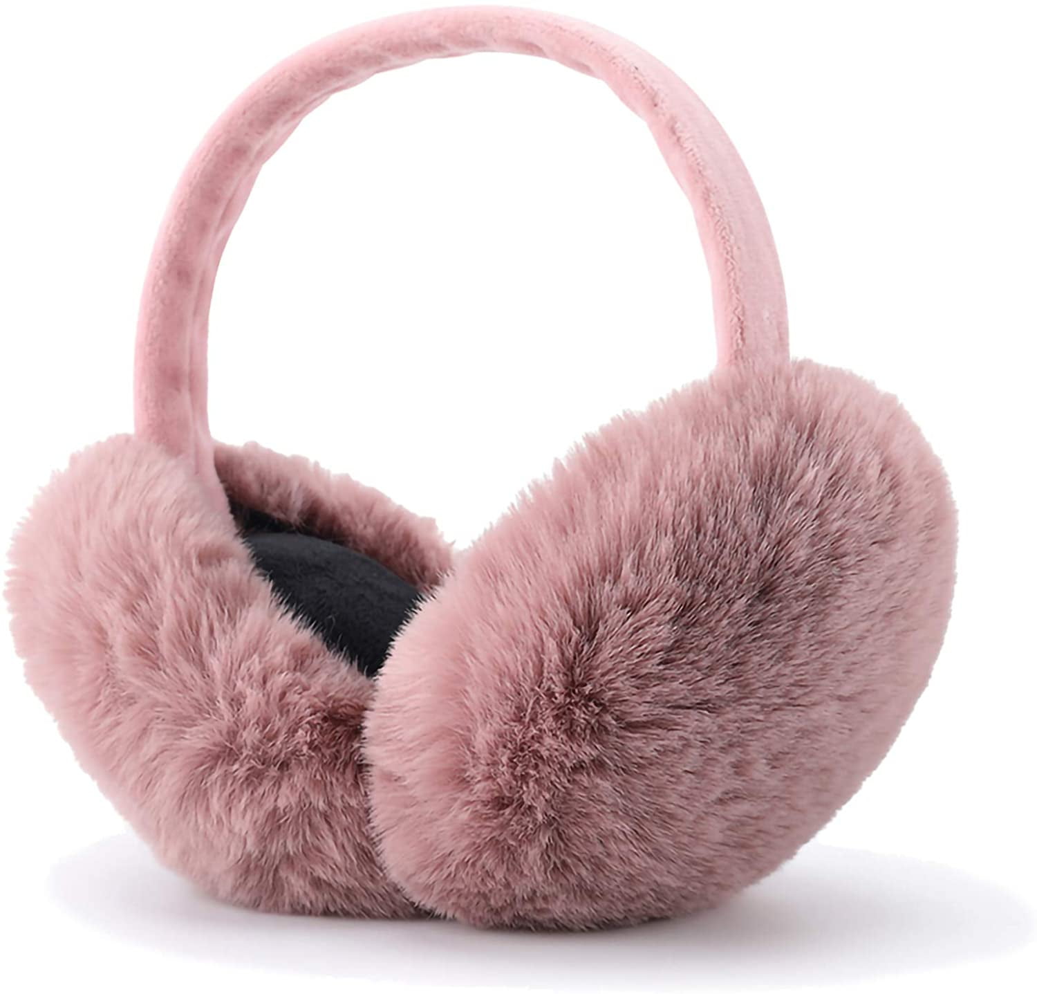 Winter Ear muffs Faux Fur Warm Earmuffs Cute Foldable Outdoor Ear ...