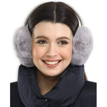 Loritta 2 Pcs Winter Earmuffs for Women Fluffy Cute Ear Muffs for ...