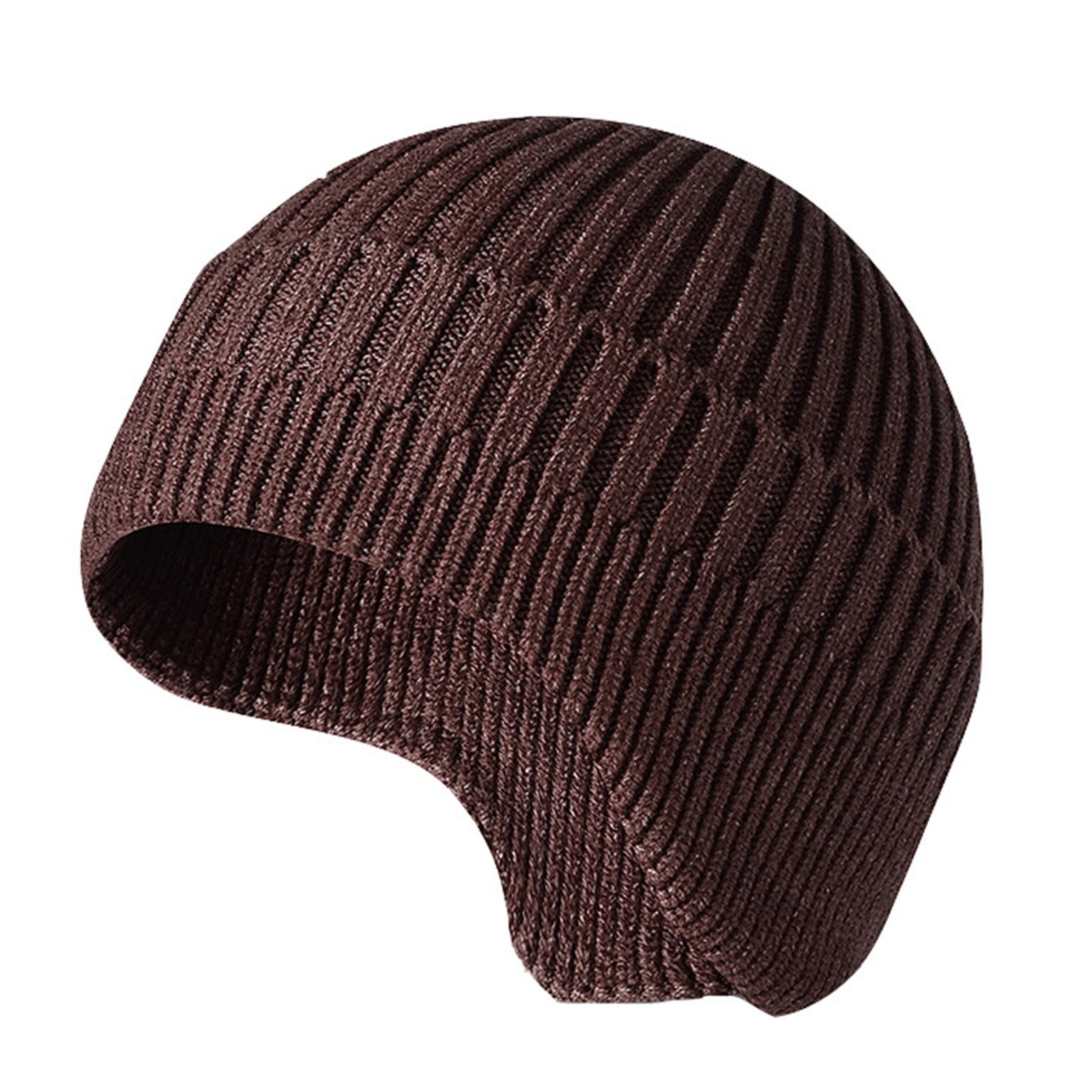 Winter Earflap Knitted Cap Men Warm Womens For Women Hat Knit Baseball ...