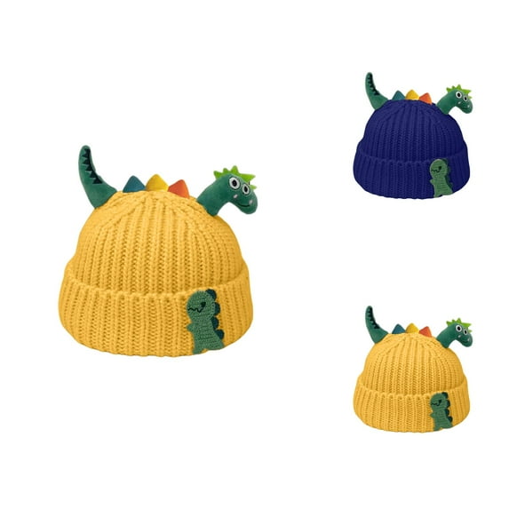 Winter Essentials Kids Winter Hat Baby Knit Dinosaur Hat Boys Girls ...