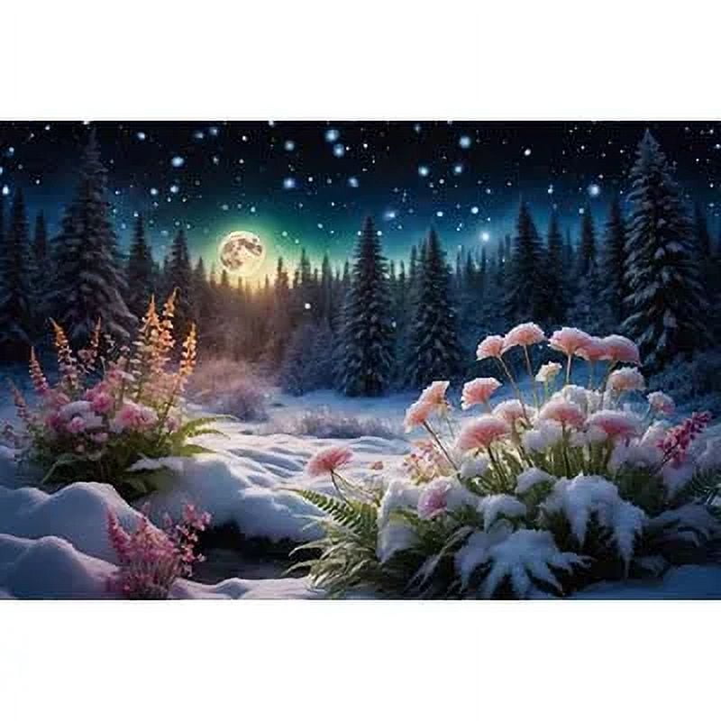 Winter Fairy Photography Background Snowfield Snow Sce Forest Photocall ...