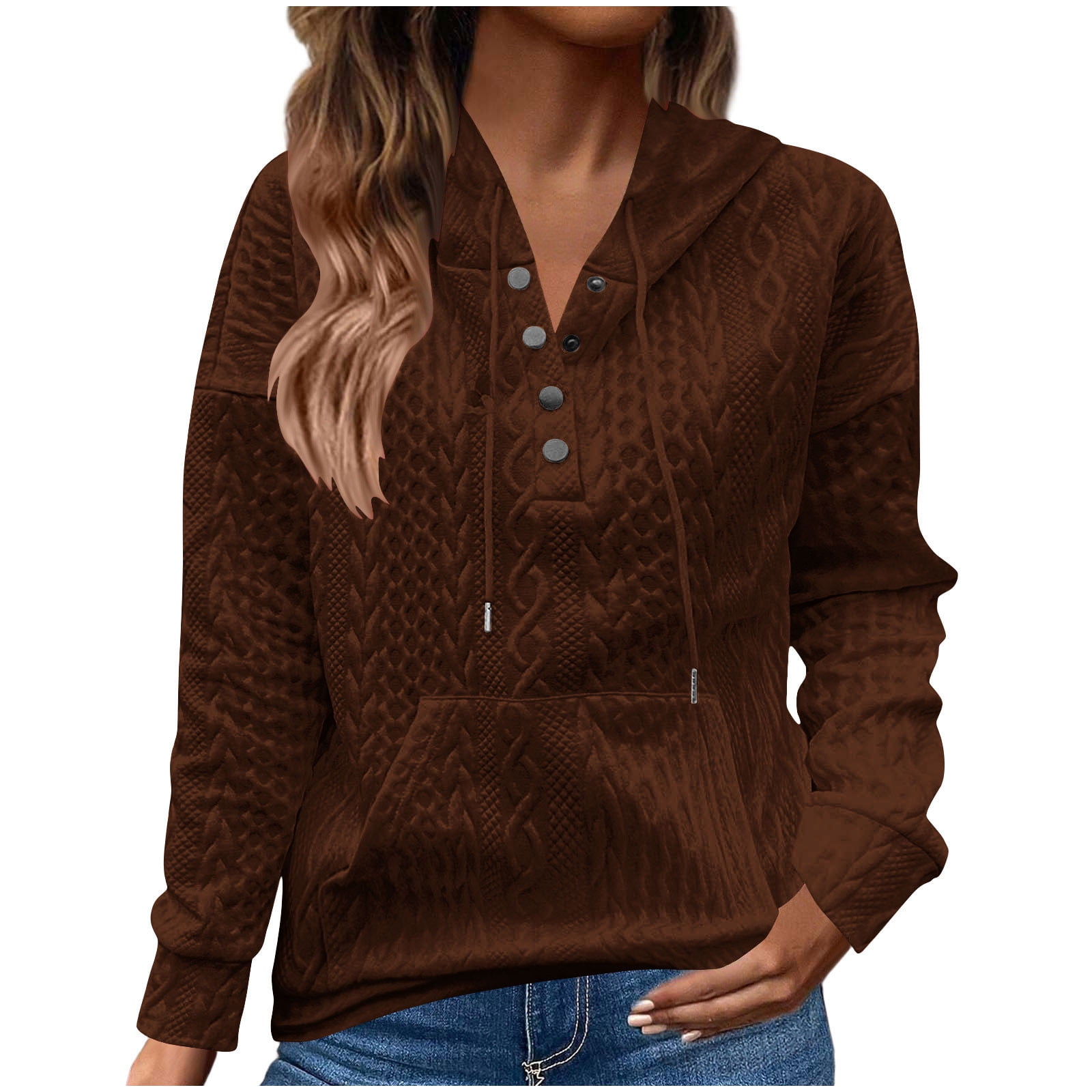 Winter Fashion Saving BeiFu Sweaters for Women Running Long Sleeve Pullover Sweater Tops Country ...