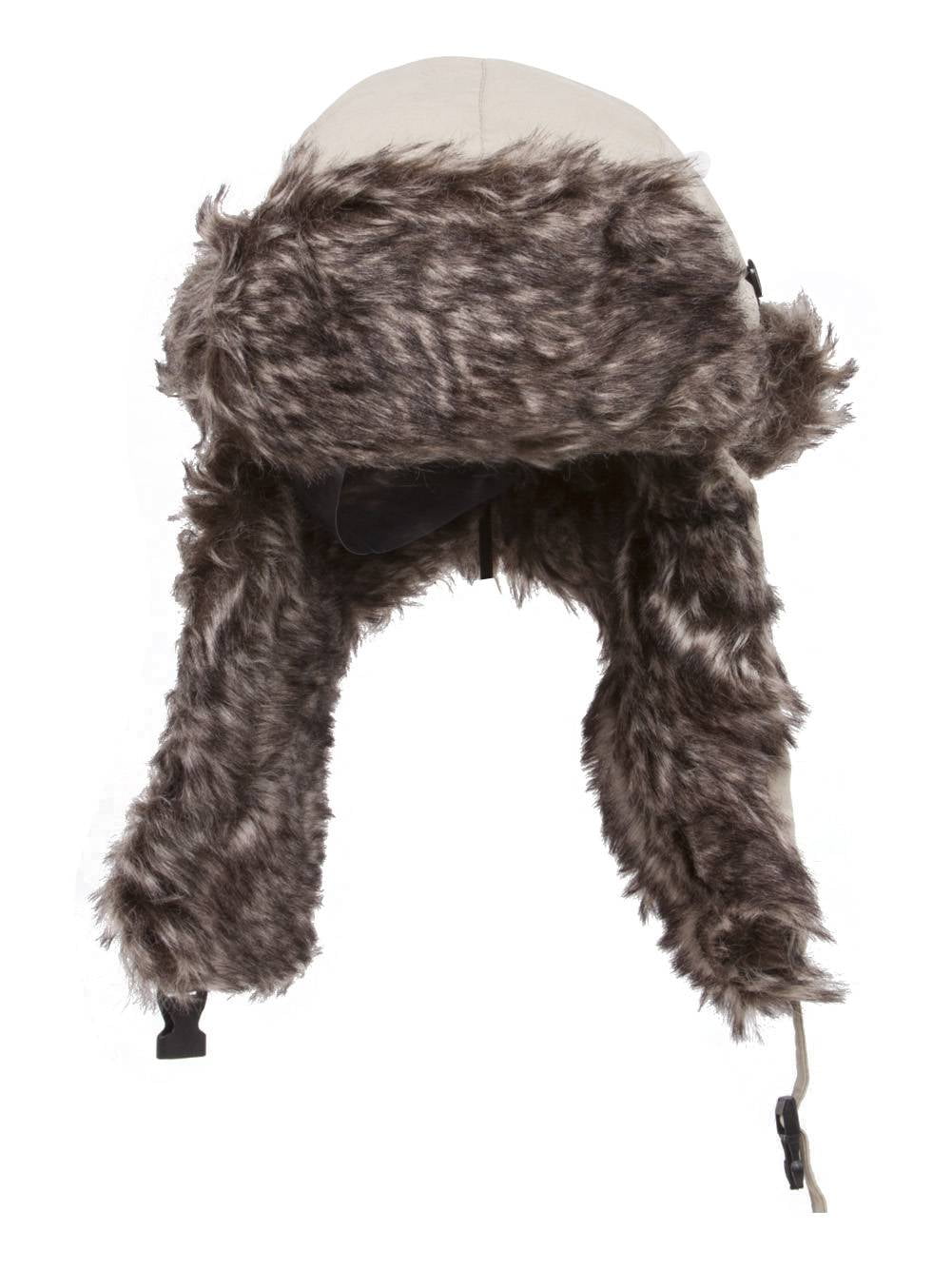 Winter Faux Fur Flight Trooper Aviator Hat Cap - Beige - Walmart.com