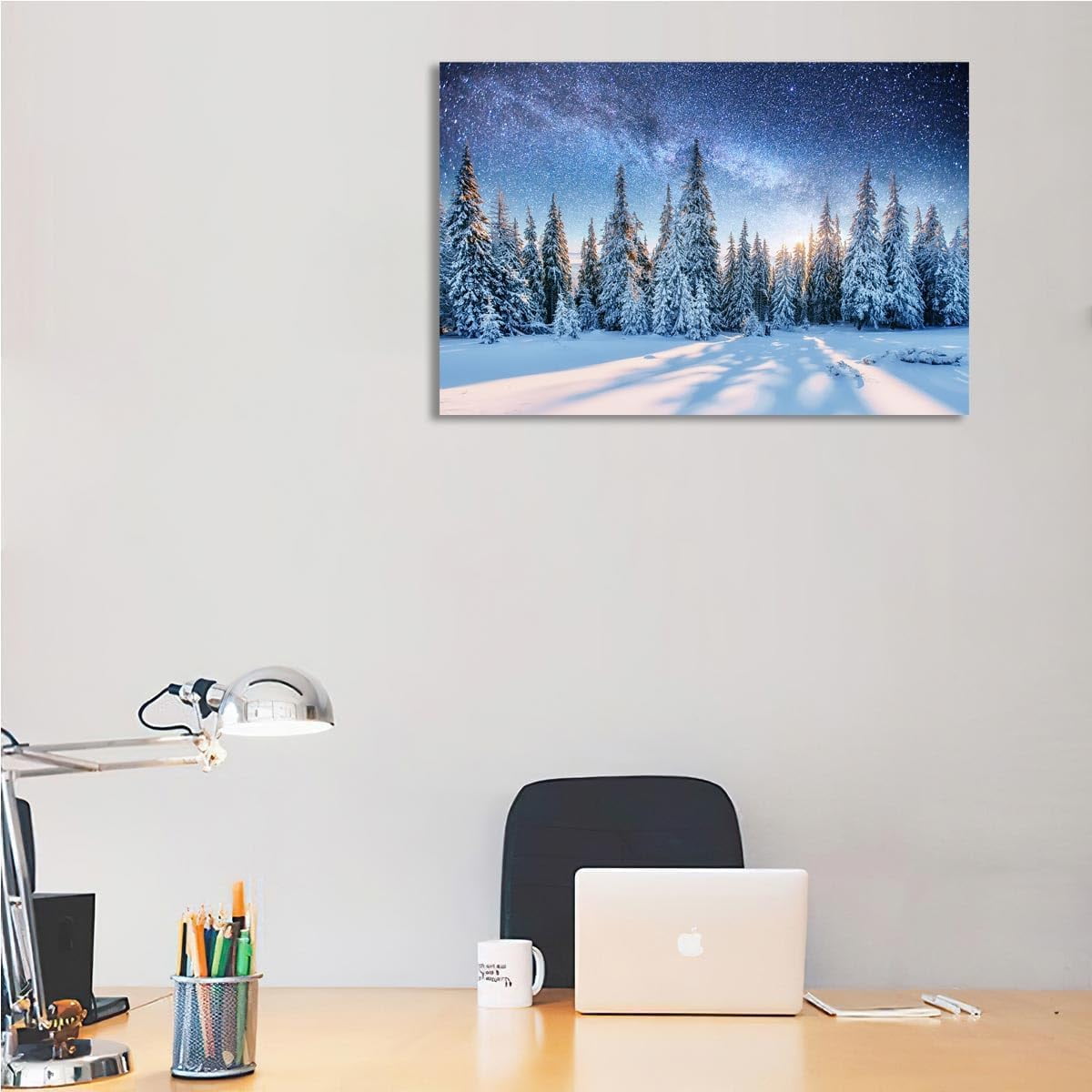 Winter Forest Landscape,Pine Trees In Winter,Magical Snowy Sunset ...