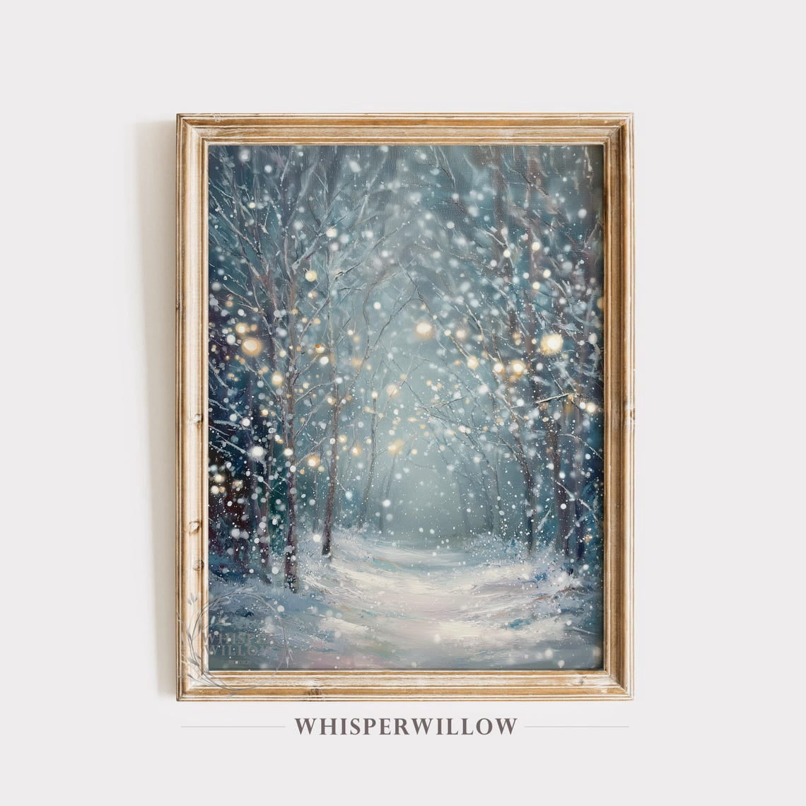 Winter Forest Path Art, Able, Elegant Snowflakes, Magical Wonderland ...