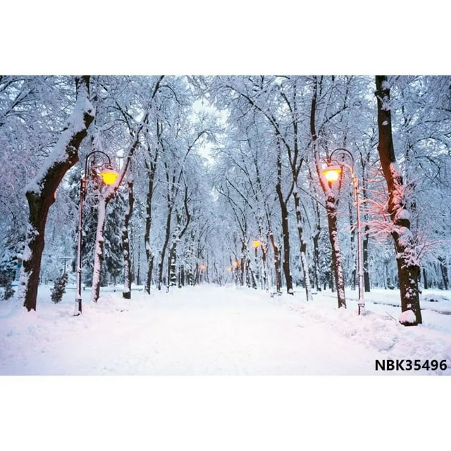 Winter Forest Trees Branches Snow Storm Landscape Photography Backdrops ...