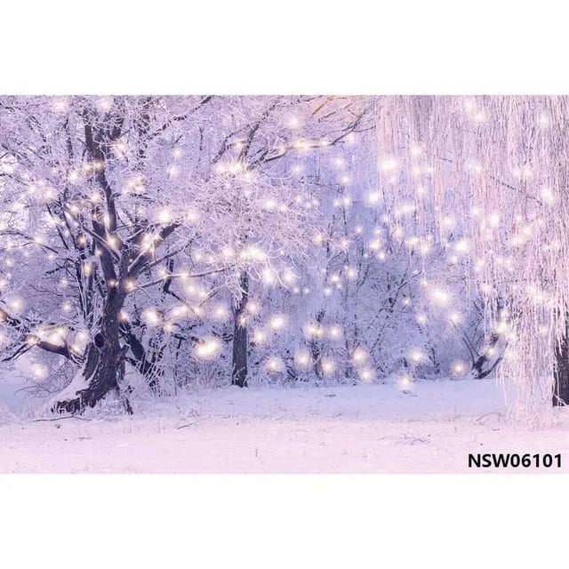 Winter Forest Trees Branches Snow Storm Landscape Photography Backdrops ...