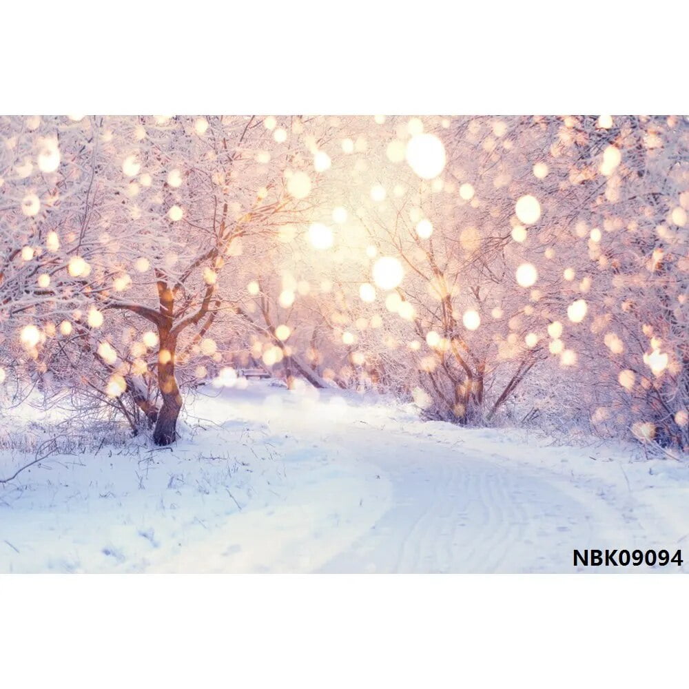 Winter Forest Trees Branches Snow Storm Landscape Photography Backdrops ...