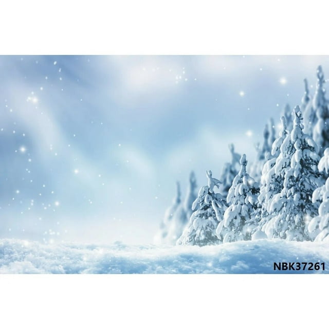 Winter Forest Trees Branches Snow Storm Landscape Photography Backdrops ...
