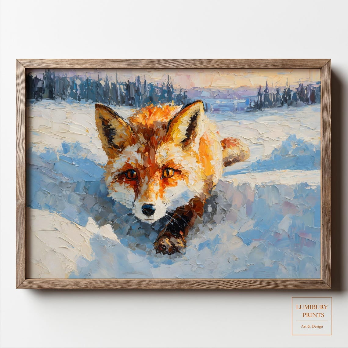 Winter Fox Wall Art, Fox Snow Print, Snow Fox, Vintage Animal Decor ...