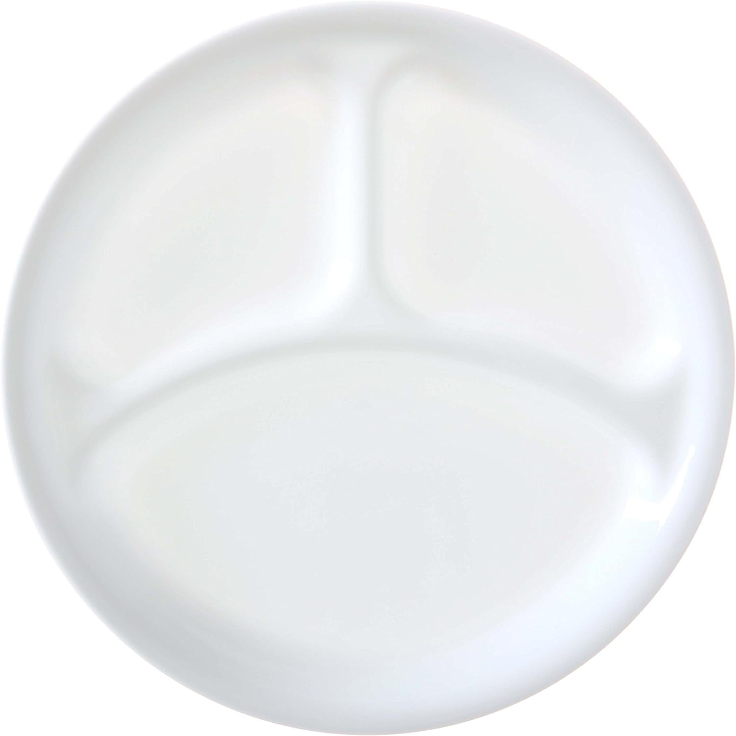 Winter Frost White 8.5"/21,6 Cm Divided Luncheon Plate, Pack Of 6 ...