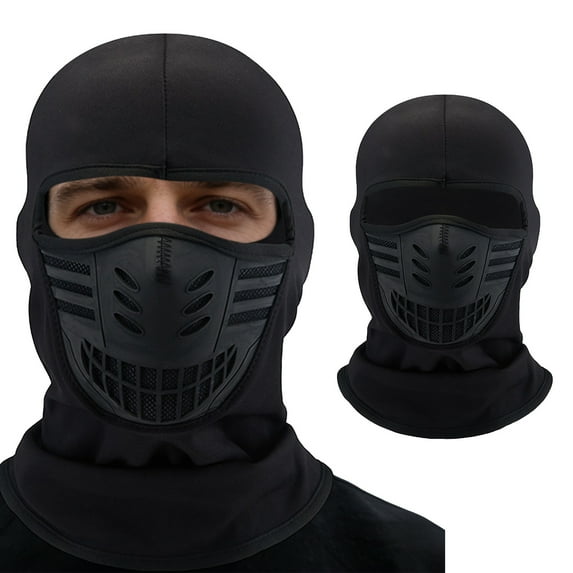 Winter Full Face Balaclava, Windproof Ski Mask, Thermal Motorcycle Face ...