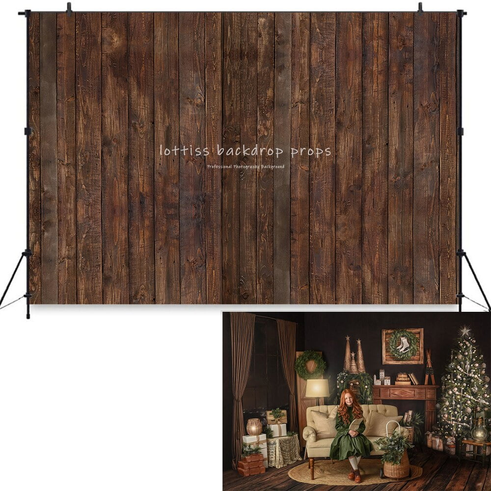 Winter Fun Xmas Festivities Fireplace Backdrops Girl Kids Portrait ...