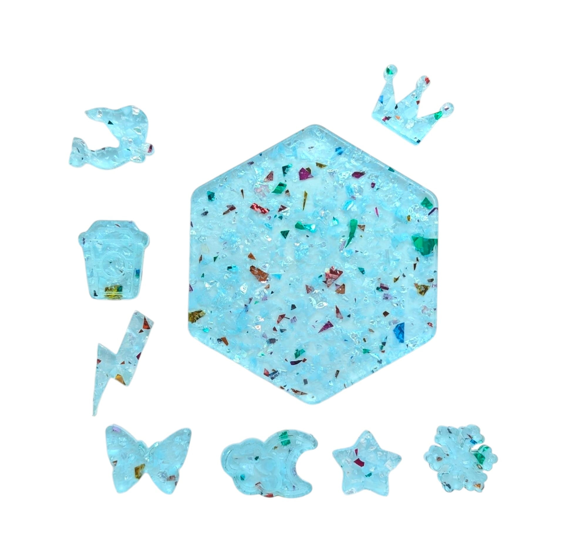 Winter Funderland Baby Blue Glitter Cast Acrylic Sheet - Walmart.com