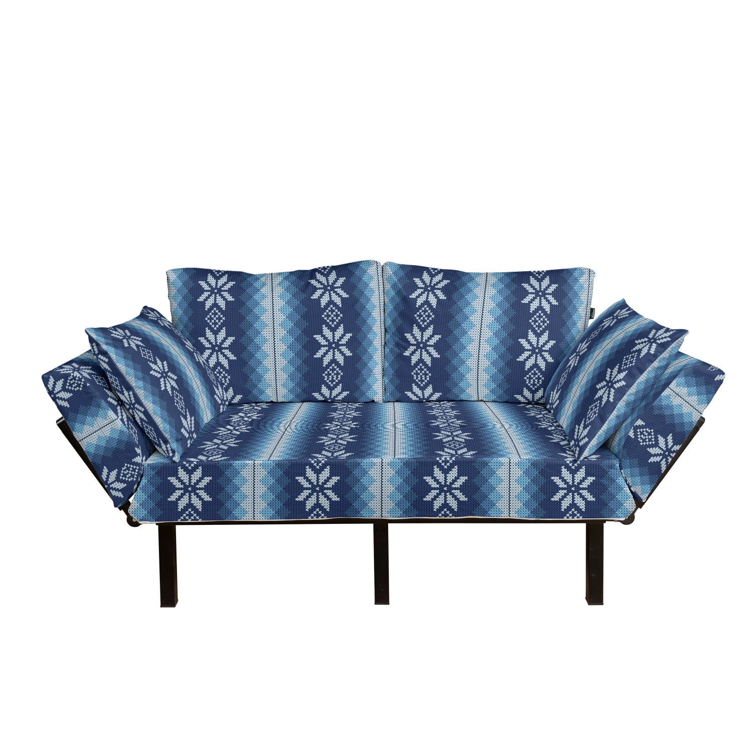 Winter Futon Couch, Traditional Scandinavian Needlework Inspired ...