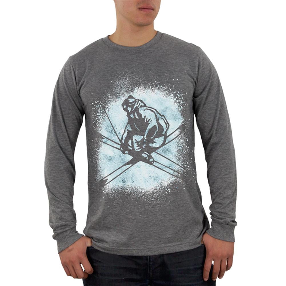 Winter Games Freestyle Ski Mens Soft Long Sleeve Blend T Shirt ...