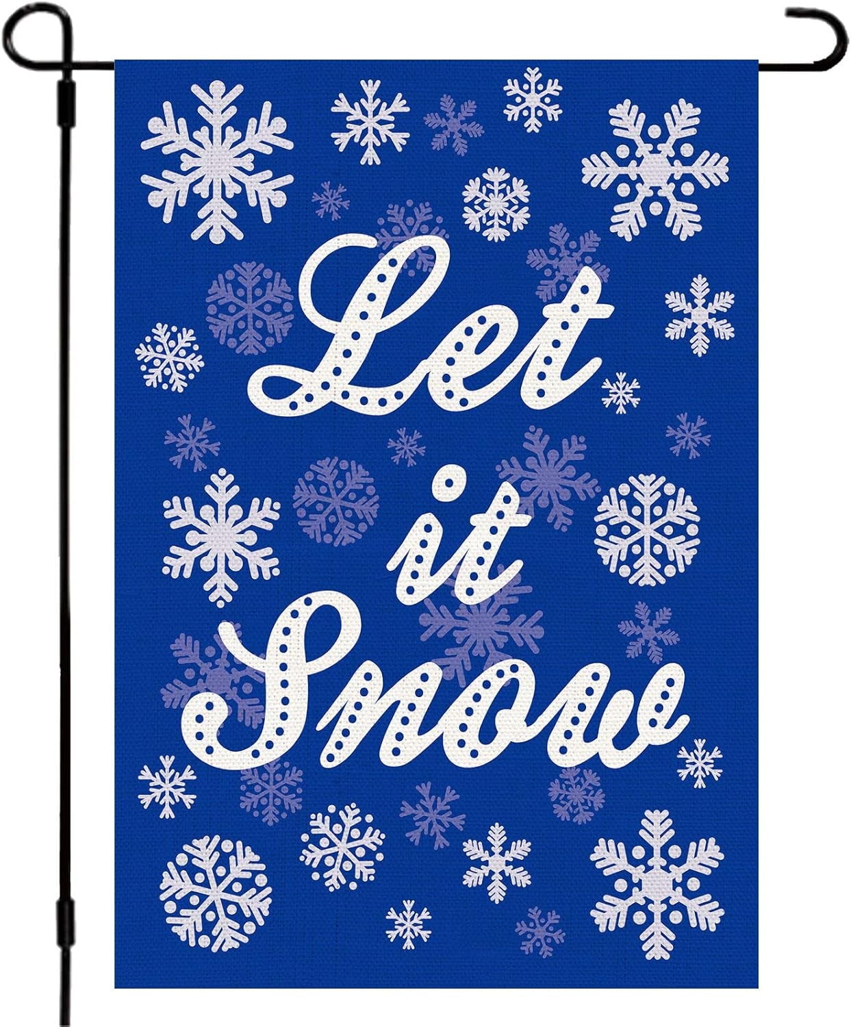 Winter Garden Flag 12.5 x 18 Inch Let it Snow Garden Flag Double Sided ...