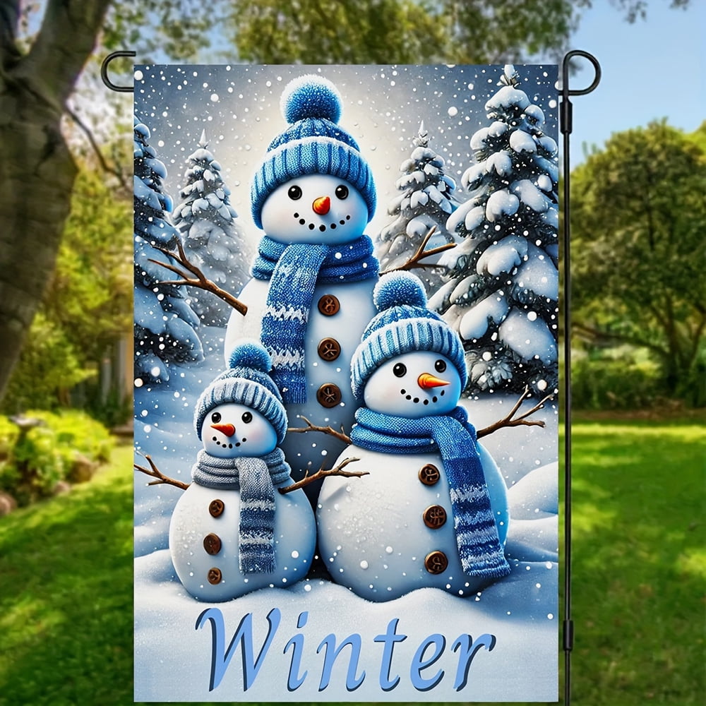 Winter Garden Flags 12x18 Inch Vertical Double Sided For Outside ...