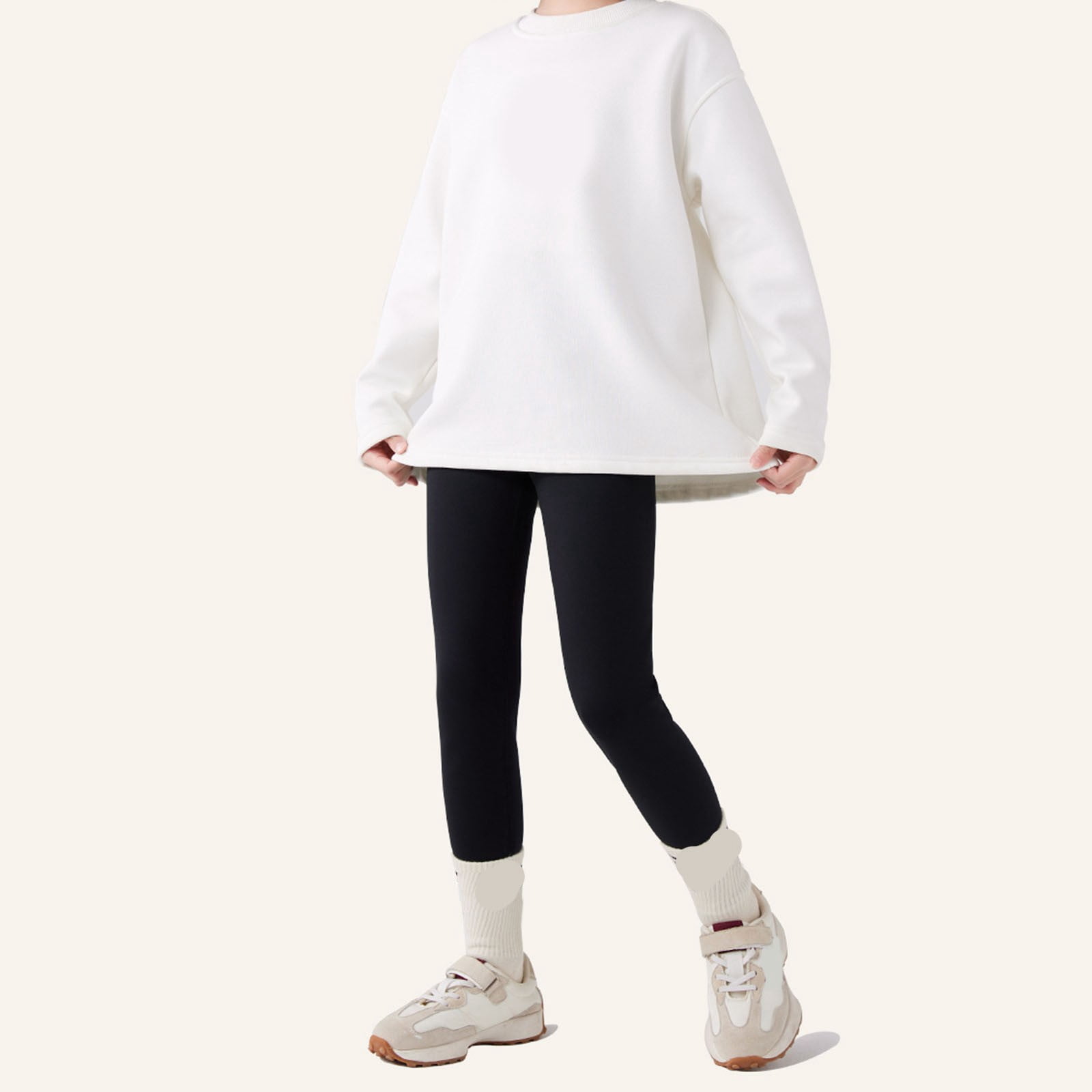 Winter Girls Lined Thermal Pants Base Layer Thick Warm Jogging Trousers ...
