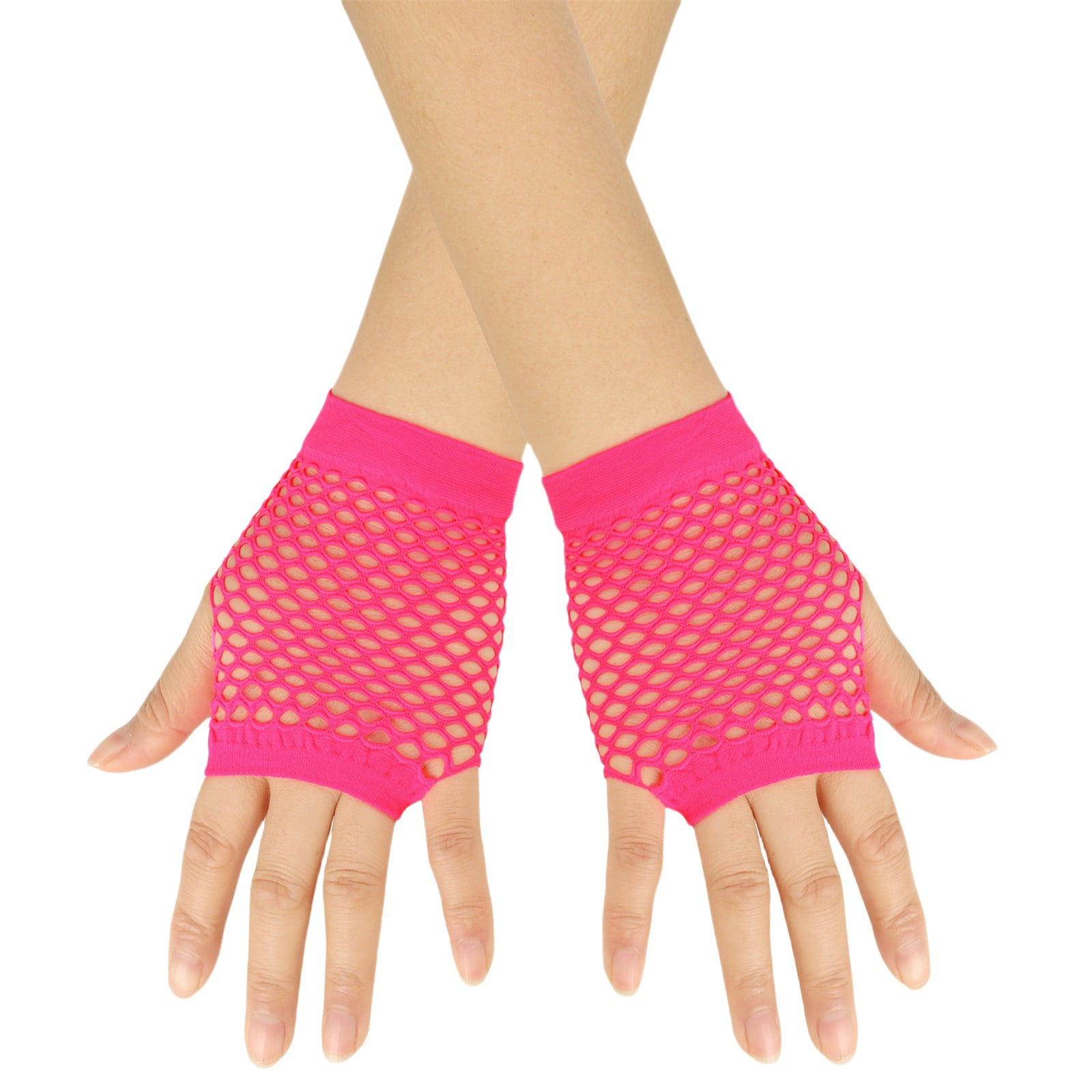 Winter Gloves 1 pair of gloves Short Fishnet Fingerless For Women Fish ...